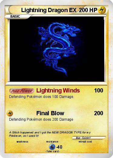 Pokémon Lightning Dragon EX 1 1 - Lightning Winds - My Pokemon Card