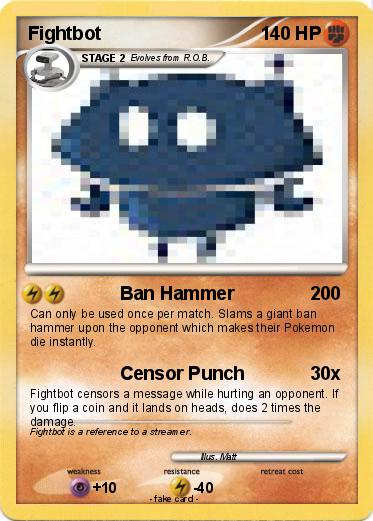 Pokémon Fightbot - Ban Hammer - My Pokemon Card
