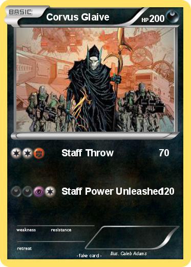 Pokémon Corvus Glaive - Staff Throw - My Pokemon Card