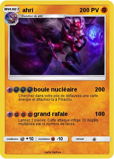 Pokémon ahri 69 69 - boule nucléaire - Ma carte Pokémon