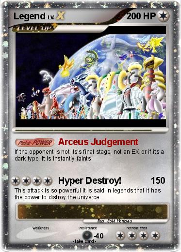 Pokémon Legend 314 314 - Arceus Judgement - My Pokemon Card