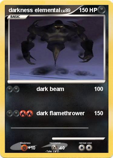 Pokémon darkness elemental - dark beam - My Pokemon Card