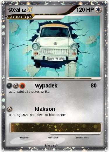 Pokémon steal 8 8 - wypadek - Twoja własna karta pokemon