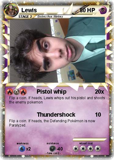 Pokémon Lewis 122 122 - Pistol whip - My Pokemon Card