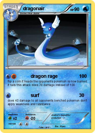 Pokémon dragonair 174 174 - dragon rage - My Pokemon Card