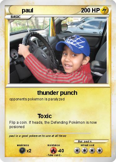 Pokémon paul 658 658 - thunder punch - My Pokemon Card