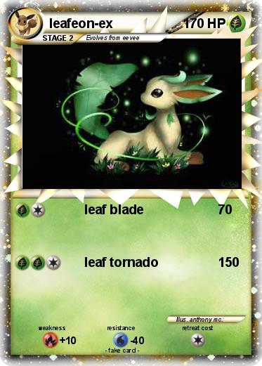 Pokémon leafeon ex 11 11 - leaf blade - My Pokemon Card
