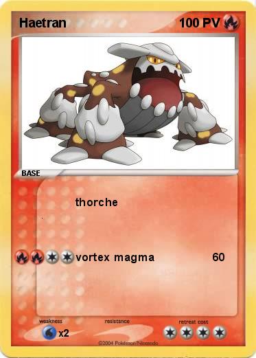 Pokémon Haetran - thorche - Ma carte Pokémon