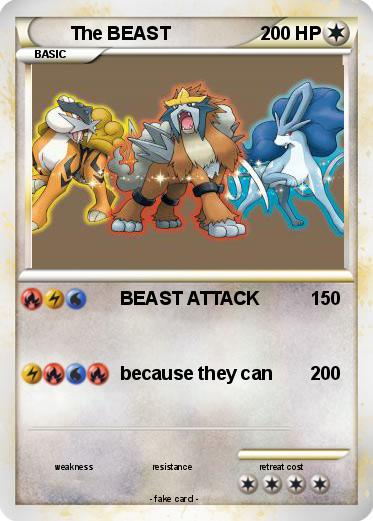 Pokémon The BEAST 110 110 - BEAST ATTACK - My Pokemon Card