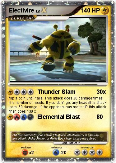 Pokémon Electivire 48 48 - Thunder Slam - My Pokemon Card