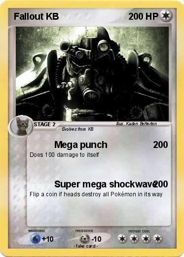 Pokémon Fallout KB - Mega punch - My Pokemon Card