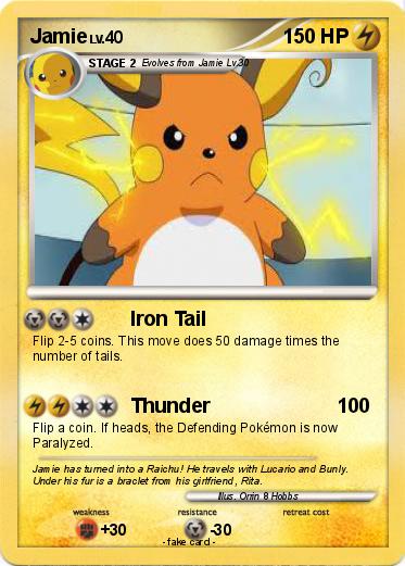 Pokémon Jamie 145 145 - Iron Tail - My Pokemon Card