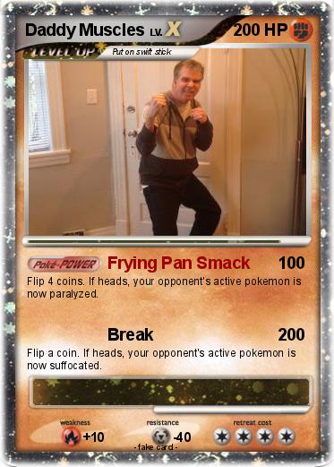 Pokémon Daddy Muscles - Frying Pan Smack - My Pokemon Card