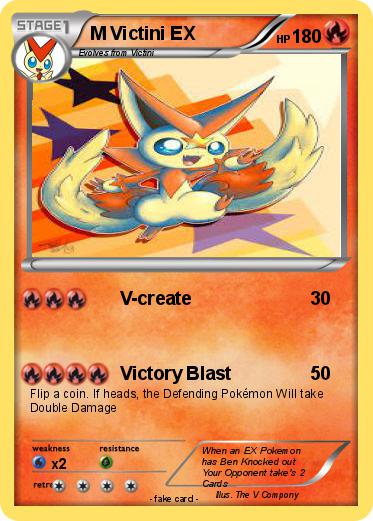 Pokémon M Victini EX 15 15 - V-create - My Pokemon Card