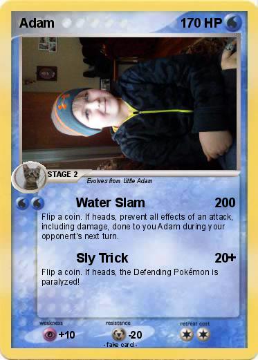Pokémon Adam 1015 1015 - Water Slam - My Pokemon Card