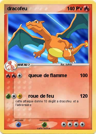Pokémon dracofeu 451 451 - queue de flamme - Ma carte Pokémon