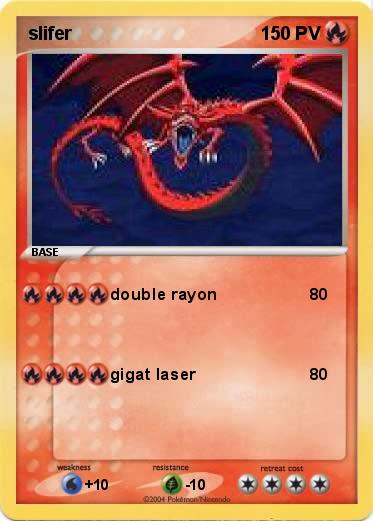 Pokémon slifer 22 22 - double rayon - Ma carte Pokémon
