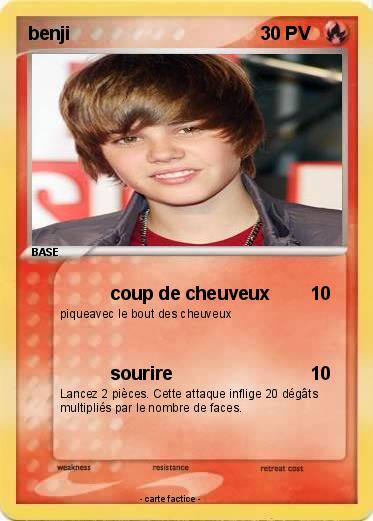 Pokémon benji 40 40 - coup de cheuveux - Ma carte Pokémon