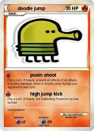 Pokémon doodle jump 24 24 - posin shoot - My Pokemon Card