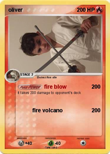 Pokémon oliver 385 385 - fire blow - My Pokemon Card
