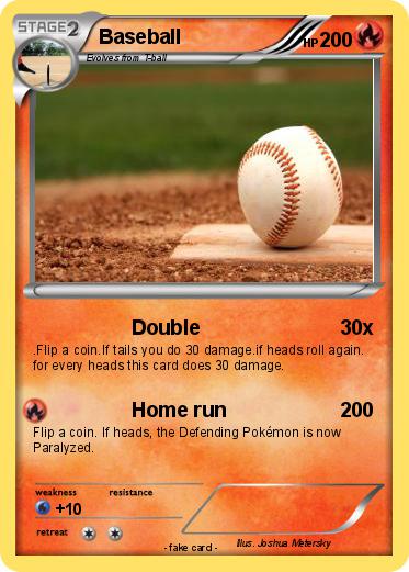 Pokémon Baseball 134 134 - Double - My Pokemon Card