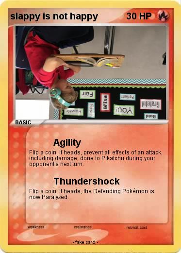 Pokémon slappy is not happy - Agility - My Pokemon Card