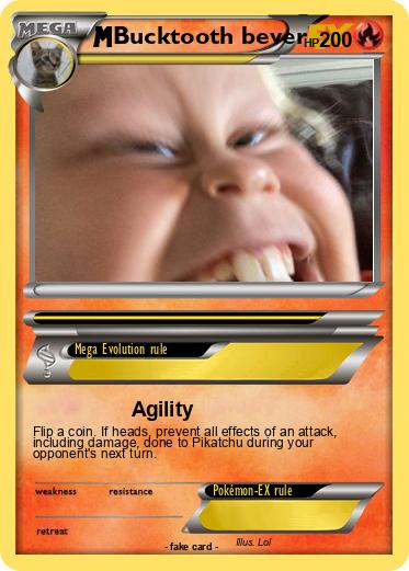 Pokémon Bucktooth bever - Agility - My Pokemon Card