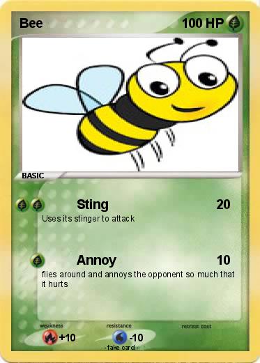 Pokémon Bee 250 250 - Sting - My Pokemon Card