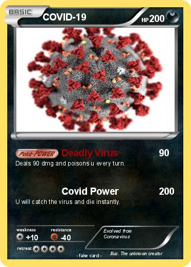 Pokémon COVID 19 39 39 - Deadly Virus - My Pokemon Card