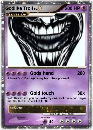 Pokémon Godlike Troll - Gods hand - My Pokemon Card