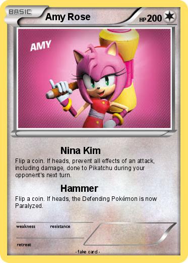 Pokémon Amy Rose 390 390 - Nina Kim - My Pokemon Card