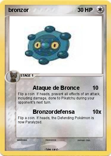 Pokémon bronzor 29 29 - Ataque de Bronce - My Pokemon Card