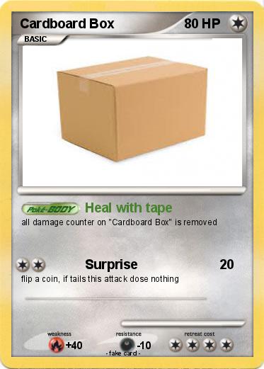 Pokémon Cardboard Box 3 3 - Heal with tape - My Pokemon Card