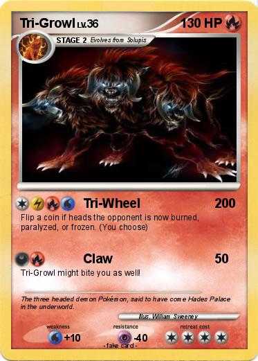 Pokémon Tri Growl - Tri-Wheel - My Pokemon Card