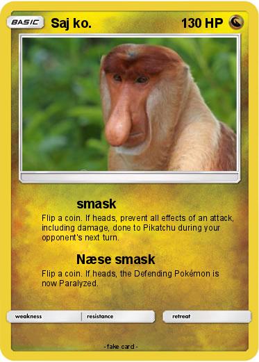 Pokémon Saj ko 1 1 - smask - My Pokemon Card