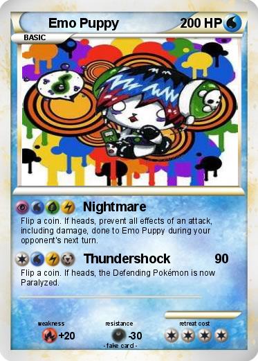 Pokémon Emo Puppy - Nightmare - My Pokemon Card
