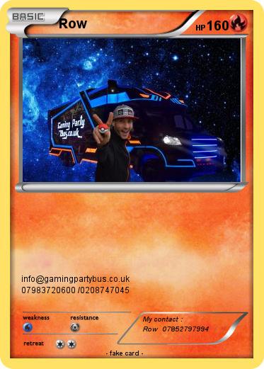 Pokémon Row 9 9 - My Pokemon Card