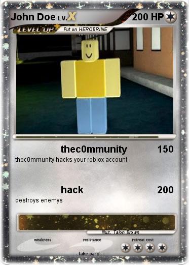 Pokémon John Doe 24 24 - thec0mmunity - My Pokemon Card