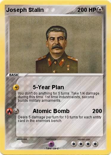 Pokémon Joseph Stalin 145 145 - 5-Year Plan - My Pokemon Card
