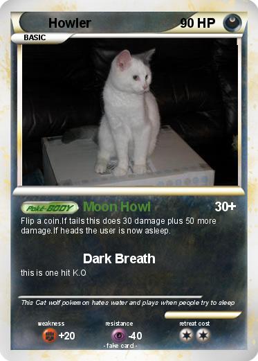 Pokémon Howler 2 2 - Moon Howl - My Pokemon Card