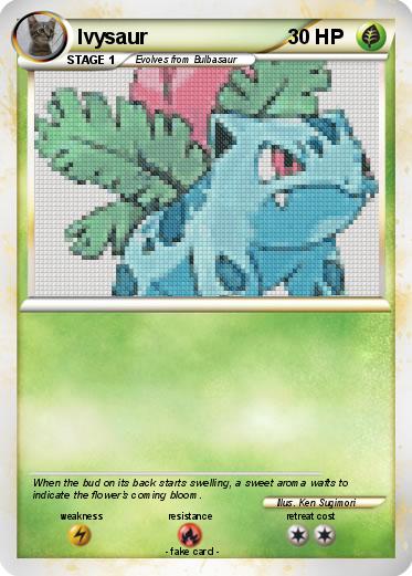 Pokémon Ivysaur 332 332 - My Pokemon Card