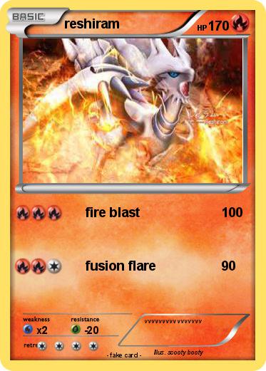 Pokémon reshiram 6212 6212 - fire blast - My Pokemon Card