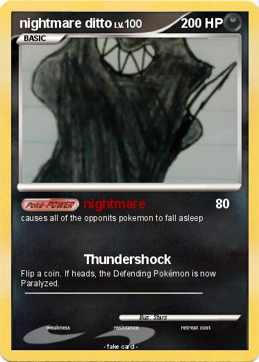 Pokémon nightmare ditto - nightmare - My Pokemon Card