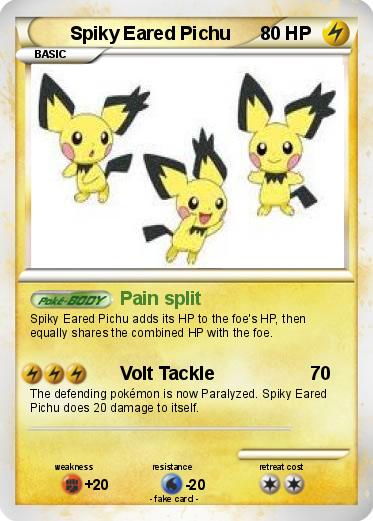 Pokémon Spiky Eared Pichu 11 11 - Pain split - My Pokemon Card