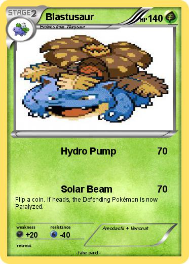 Pokémon Blastusaur - Hydro Pump - My Pokemon Card