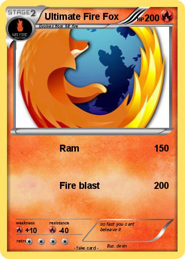Pokémon Ultimate Fire Fox - Ram - My Pokemon Card