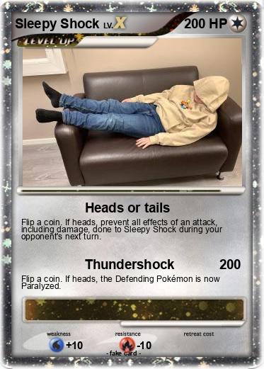 Pokémon Sleepy Shock - Heads or tails - My Pokemon Card
