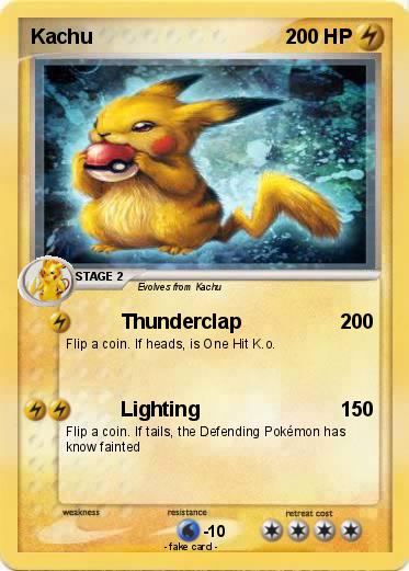 Pokémon Kachu 15 15 - Thunderclap - My Pokemon Card