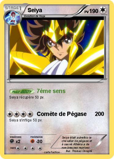 Pokémon Seiya 74 74 - 7ème sens - Ma carte Pokémon