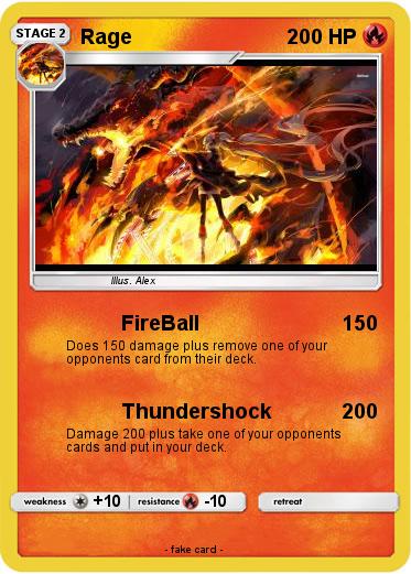 Pokémon Rage 540 540 - FireBall - My Pokemon Card